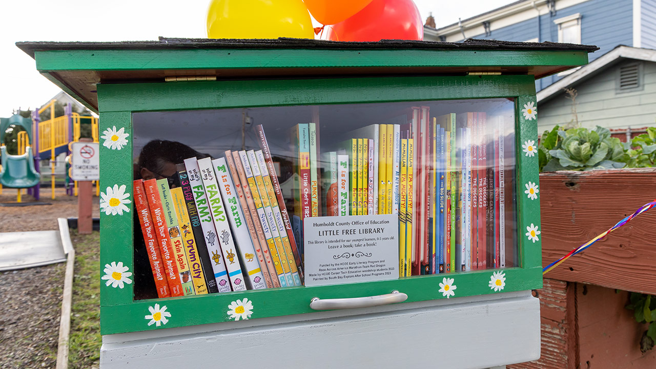 HCOE Celebrates Free Little Children’s Library Ribbon Cutting ...
